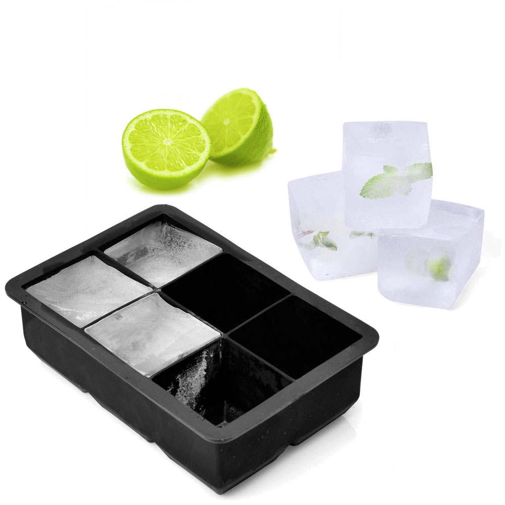 Isform Ice 6 Isbitar - Svart 16,5x11,5x5 cm